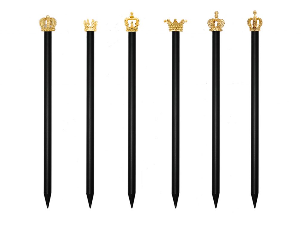 Black Wooden Luxury Imperial Crown Pencil With Small MOQ Can Custom ...